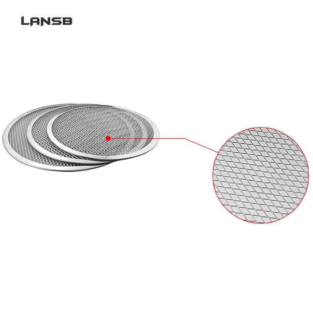 ★SS Aluminum Thicken Non-stick Net Round Pizza Mesh Pan Baking Tray ...
