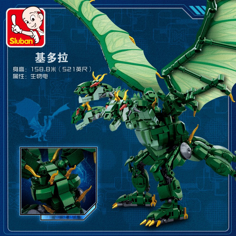 Happy Little Luban Building Blocks, Lego Boys, and Godzilla King of ...