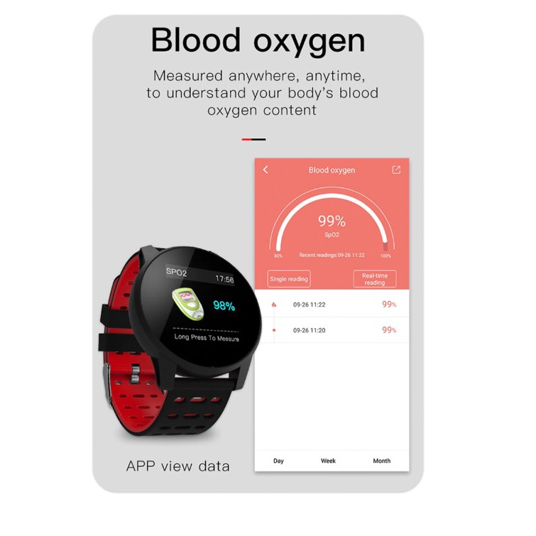 Sport Smart Watch Men Women Blood Pressure Waterproof Activity Fitness ...