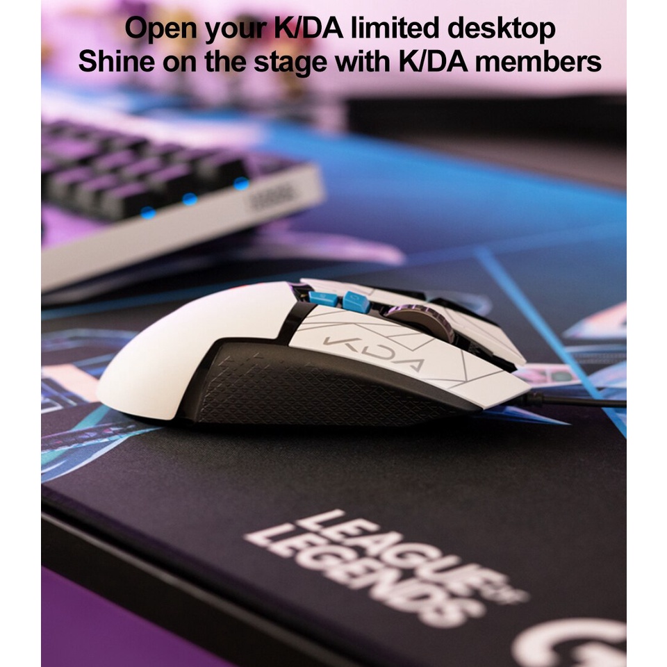 COD Logitech KDA G502 เมาส์เกมมิ่ง แบบมีสาย ไฟ RGB - utc7nmeara - ThaiPick