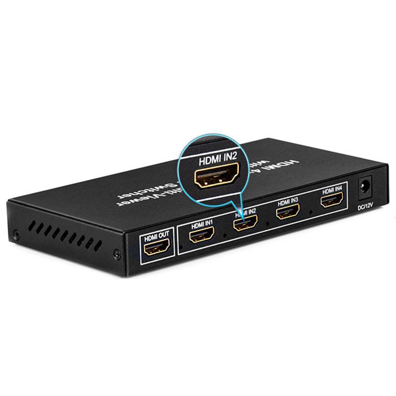 Hdmi 4 Input 1 Output 1080P 60Hz Quad Multi-Viewer With Seamless Switc ...