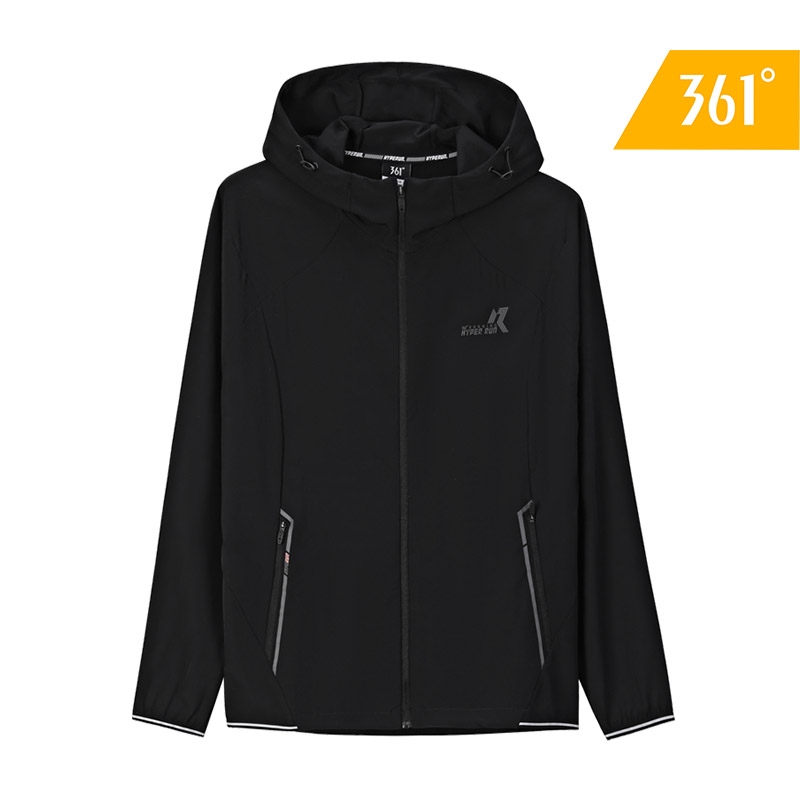 361 Degrees Men Sports Running Coat Simple Fashion Windbreaker with ...