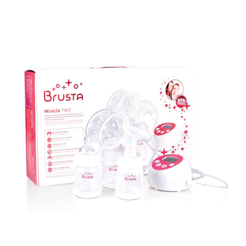 เครื่องปั้มนม Brusta รุ่น Miracle two plus pause (สินค้ามือสอง ประกันหมด 20/10/65 ...