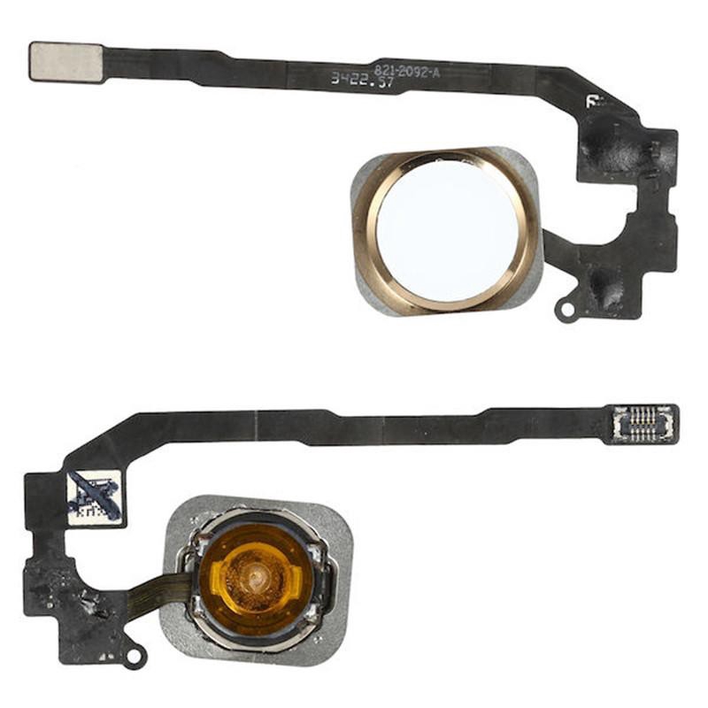 Home Button Flex Sapphire Glass Finger Touch ID Sensor for iPhone SE ...