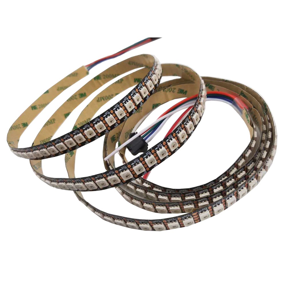 AKAXnbada 1M WS2812B Led Strip 144 pixels/leds/m Smart 5050 RGB led ...