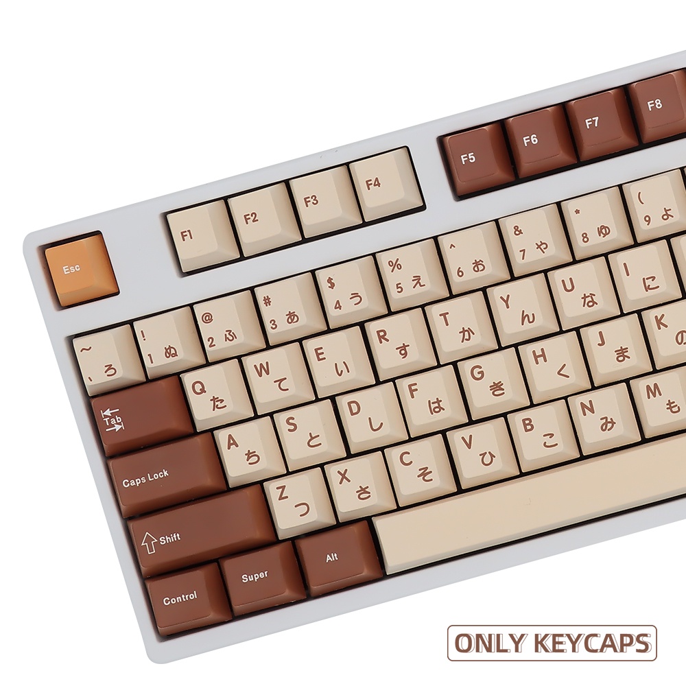 แป้นพิมพ์คอมพิวเตอร์ 134-key Tiramisu Keycaps Cherry Height Pbt Sublimation Suitable For ...