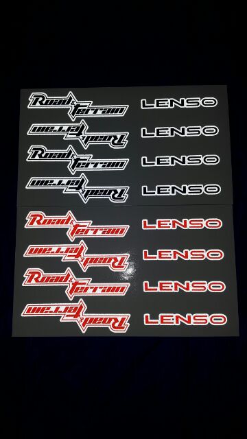 สติ๊กเกอร์แต่งรถสติ๊กเกอร์ติดล้อแม็ค LENSO - jm_sticker - ThaiPick