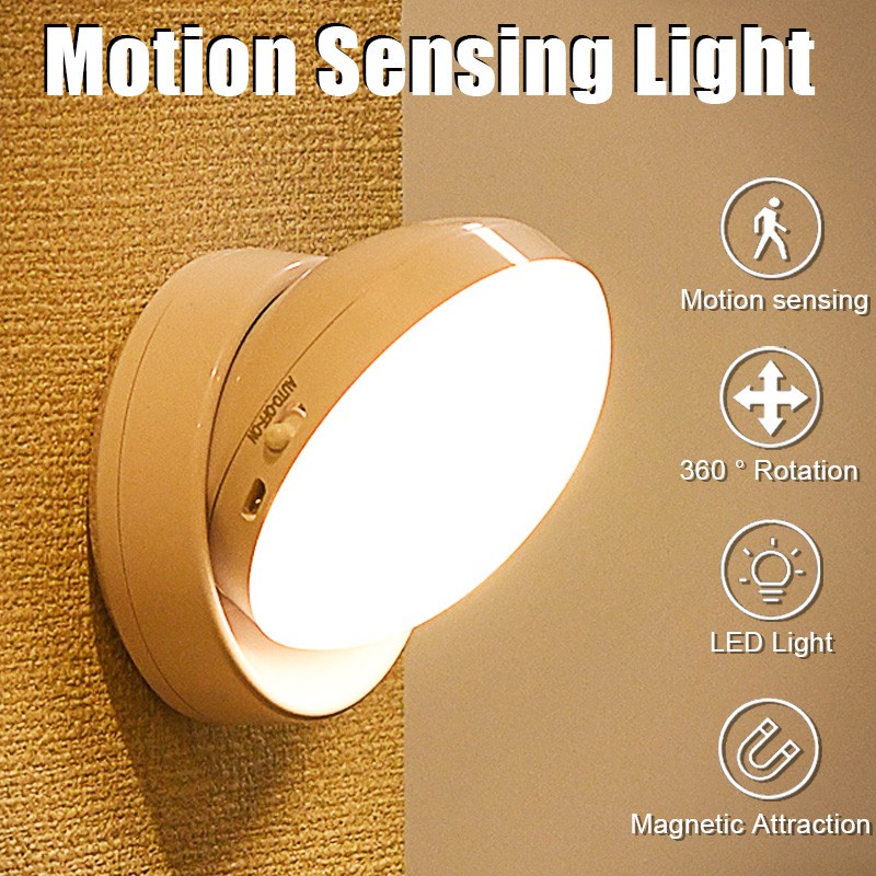 Smart Night Light Human Body Induction Night Light Bedroom Bedside ...
