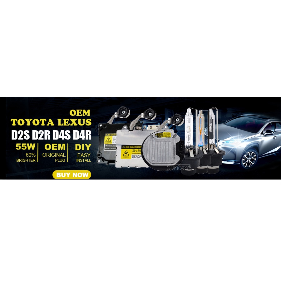 SUKIOTO 2PCS New OEM D8S 25W 4300K 5000K 8000K HID Xenon Bulb 35W 55W D8S 6000K Xenon Standard ...