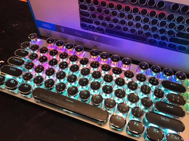 HP GK400Y MECHANICAL KEYBOARD PUNK KEYCAP BLUE SWITCHES แมคคานิคคอล ...