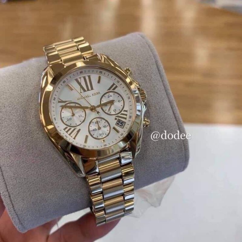นาฬิกาข้อมือMichael Kors Mini Bradshaw Gold-Tone Chronograph Ladies ...