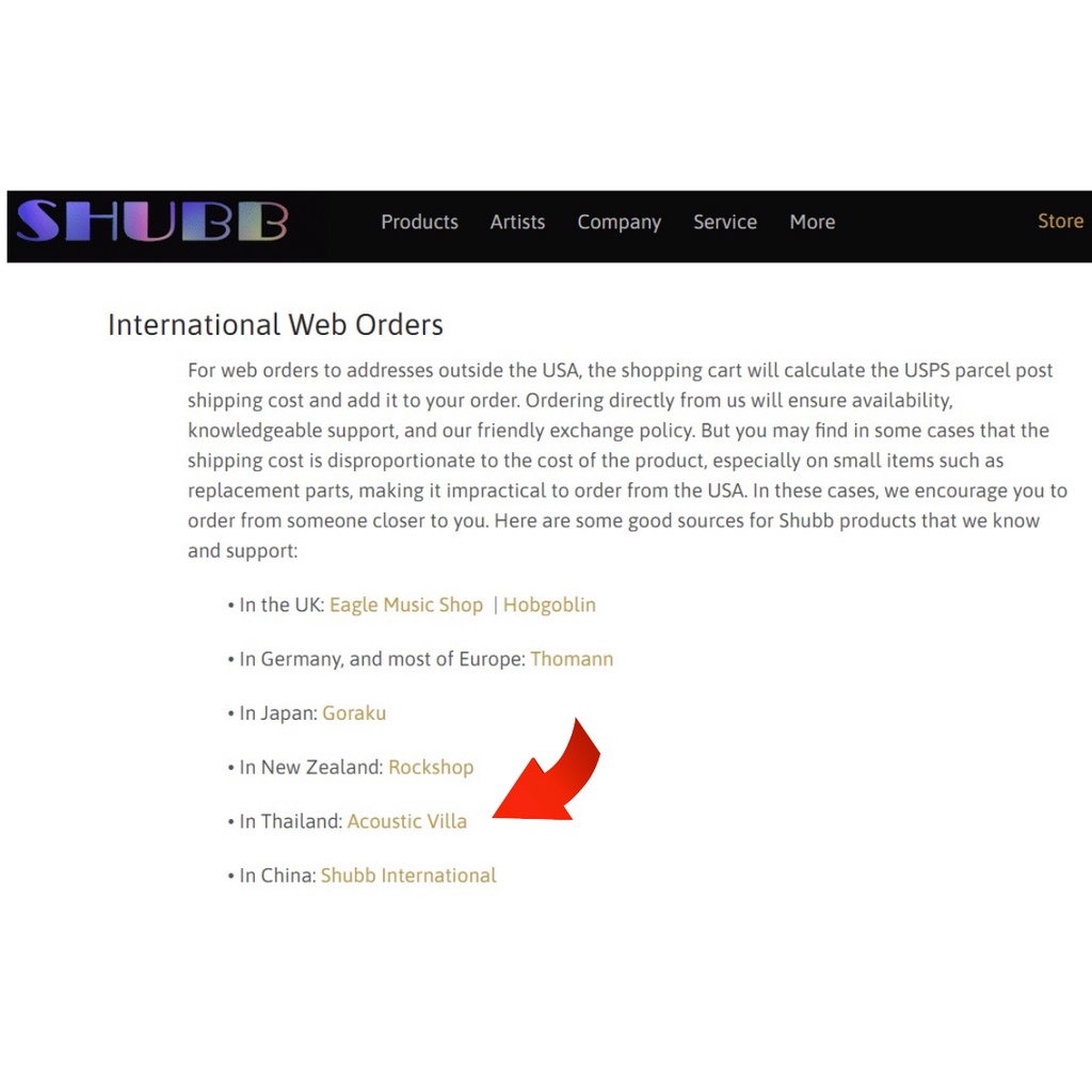 คาโป้ Shubb S1 Deluxe Capo for Steel String Guitar วัสดุสแตนเลส แข็งแกร่ง ทนทาน - acousticvilla ...