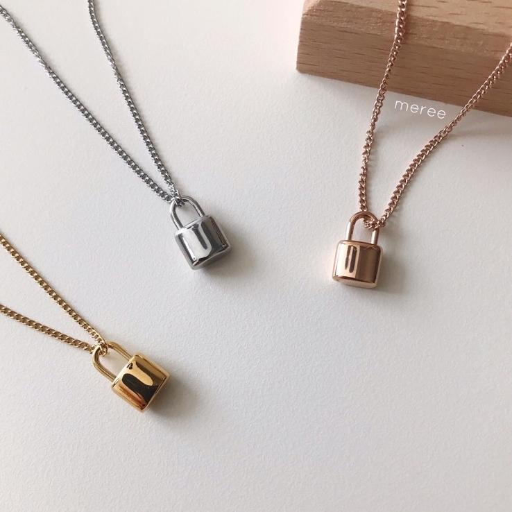 Meree Products - สร้อยคอสเตนเลส พร้อมจี้ตัวล็อค - vira8dze.th - ThaiPick