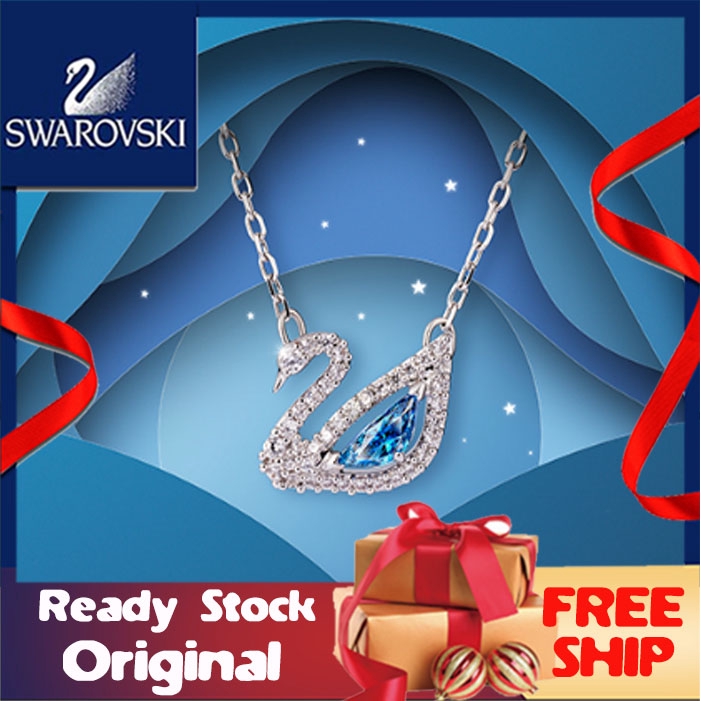 Swarovski charms necklace Ready Stock!!! Original Swarovski 蓝调天鹅 ...