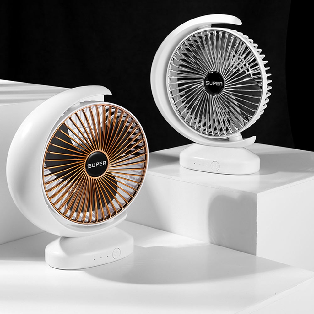USB Rechargeable Mini Fan Portable Electric Fan Super Mute Laptop Table ...