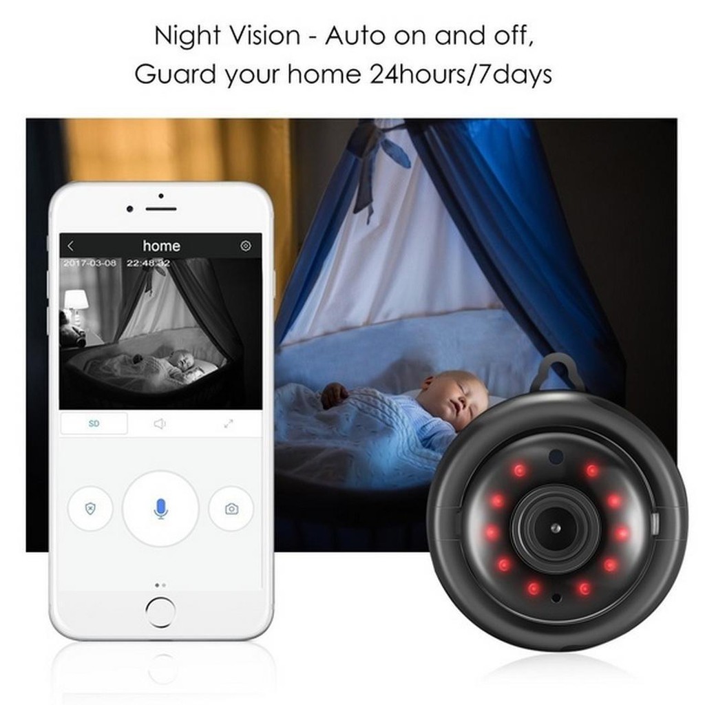 HD 720p WiFi Camera Wireless Intelligent Network Surveillance Camera ...