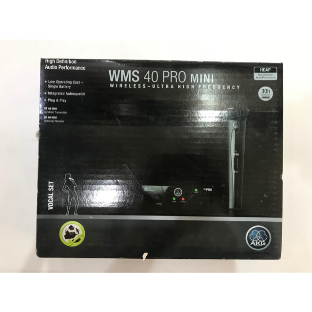 AKG WMS 40 PRO MINIไมค์ถือแบบเดี่ยว ไมค์โครโฟนคุณภาพดี สินค้ารับประกัน ...