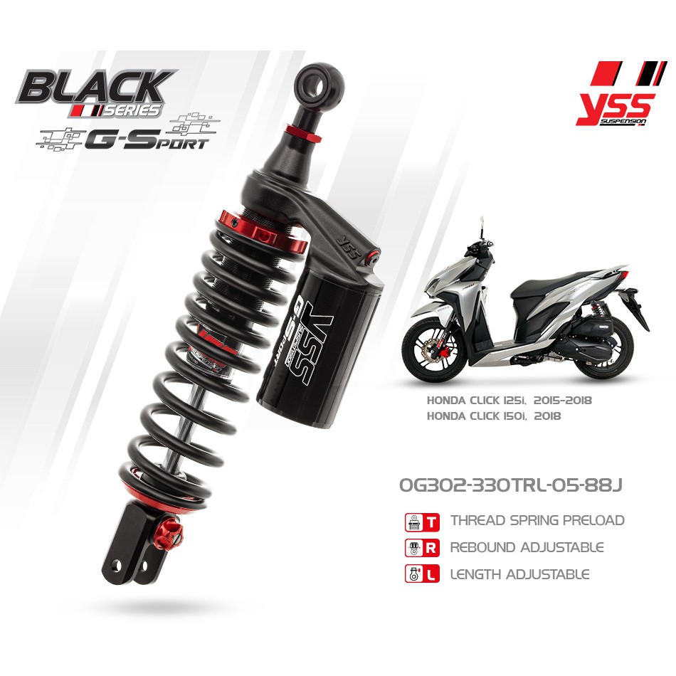ราคา YSS | โช๊คหลังแต่ง สำหรับ Honda Click รุ่น G-Series พ.ย. 2021 | BigGo