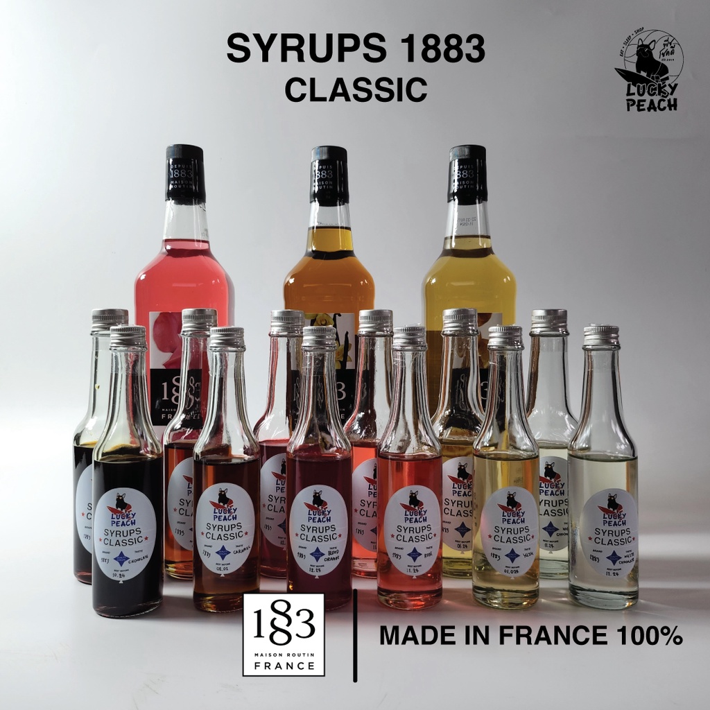 (แบ่งขาย) ไซรัป 1883 Syrups CLASSIC คลาสสิค 15 กลิ่น Made in France ...