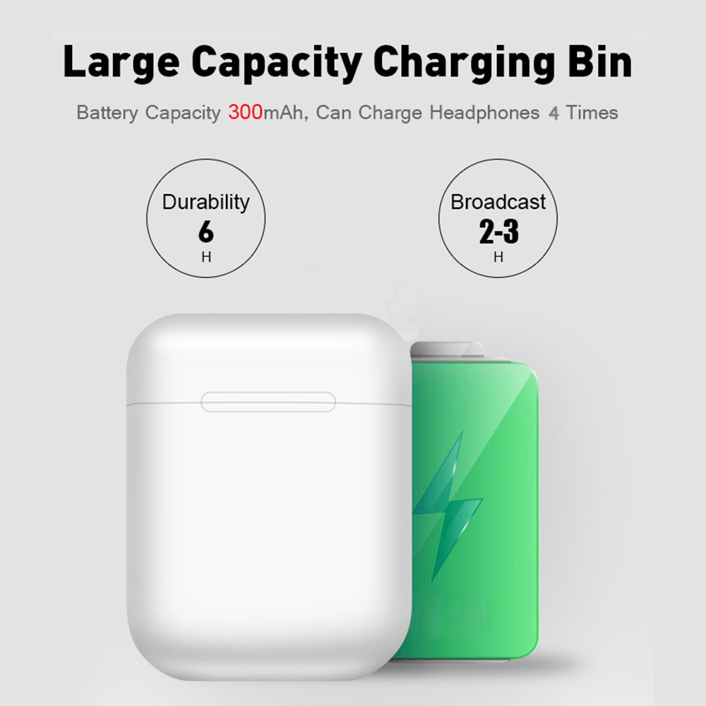 Original i14 TWS Wireless Earphones Bluetooth Headset Invisible Earbuds ...