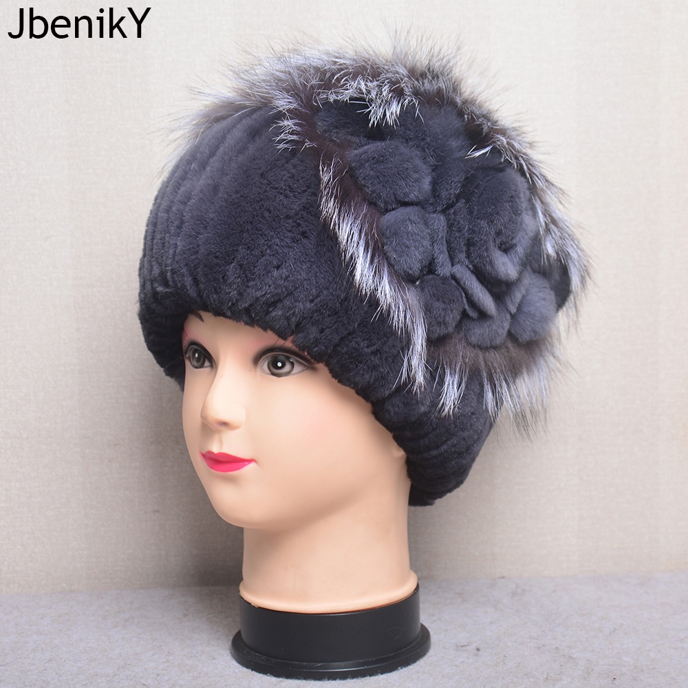การจัดส่งที่รวดเร็วNew Fashion Women Fur Hat For Winter Natural Rex ...