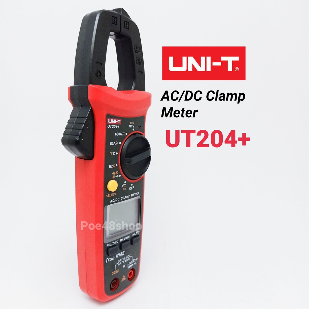 คลิปแอมป์ Digital Clamp Meter UNI-T รุ่น UT-204 Automatic Range True ...