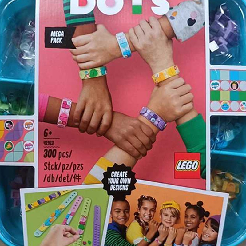 LEGO DOTs Series 41913 สร้อยข้อมือสุดหรู Dot the World Girls Build ...