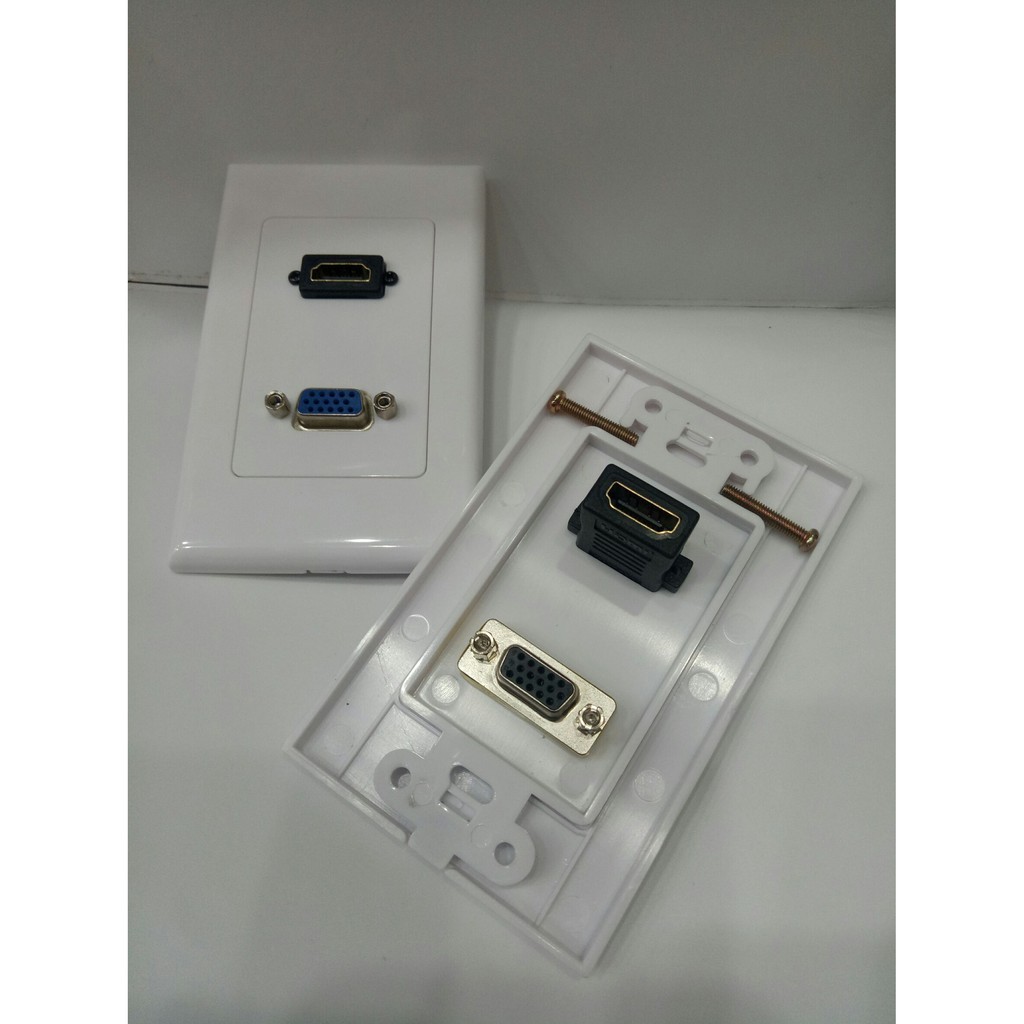 หน้ากากติดผนัง HDMI/VGA | Shopee Thailand