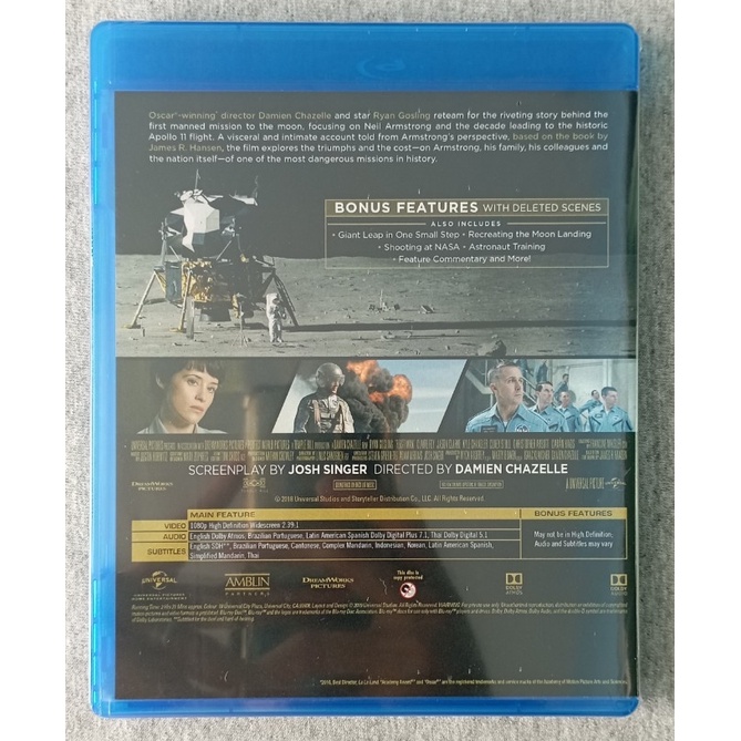 Blu-ray แผ่นแท้ มือ 1 First Man (2018) - มนุษย์คนแรกบนดวงจันทร์ Ryan Gosling - 9diesel - ThaiPick