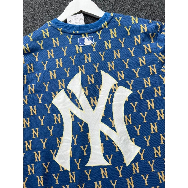 MLB ️️ NY monogram Sweater เสื้อแขนยาว สเวตเตอร์ ผ้าWaffle ใส่แล้วไม่ ...