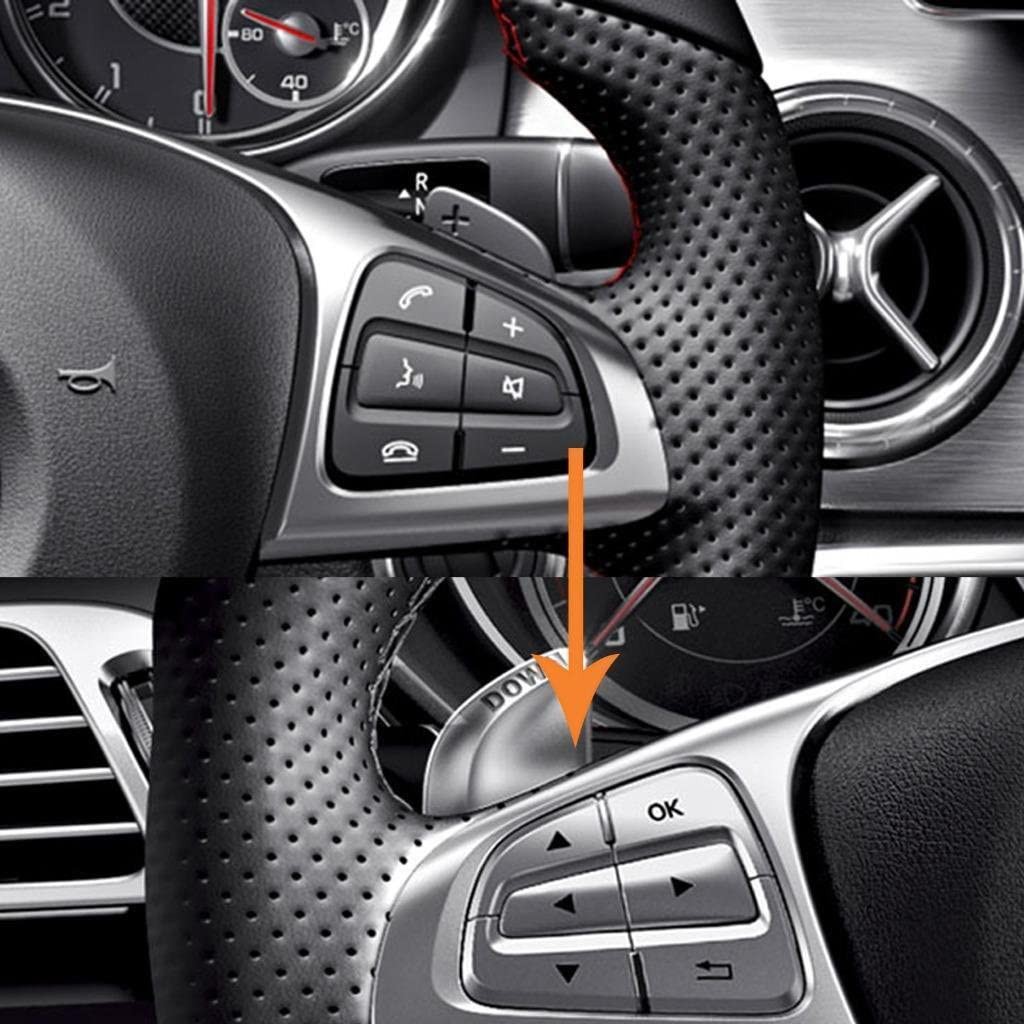 สติ๊กเกอร์ติดตกแต่งพวงมาลัยรถยนต์สําหรับ Mercedes Benz A B Class Gla ...