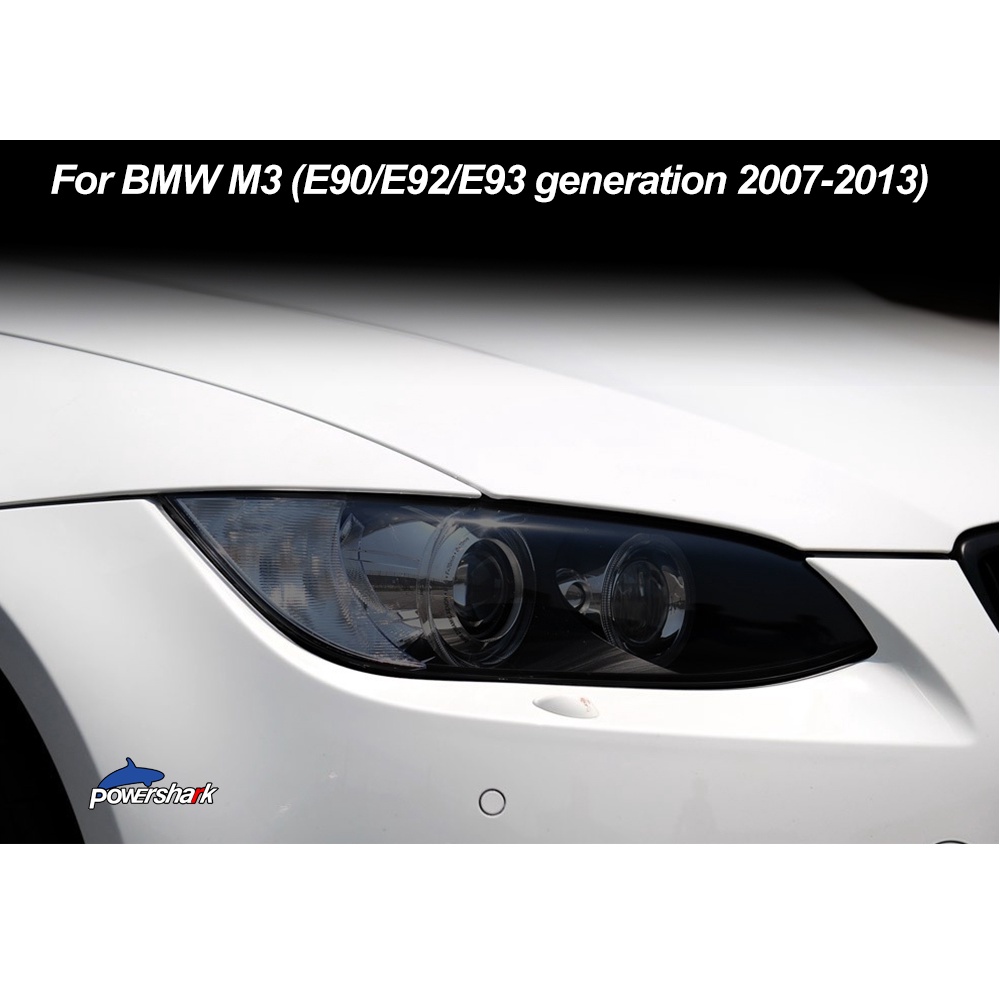 Car Headlight Tint Smoked Black Protective Film Front Light Transparent ...