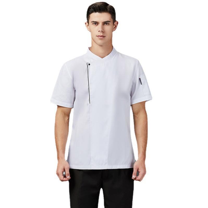 Hotel Chef Workwear Mens Short-Sleeved Hot Pot Back Kitchen Set t ...