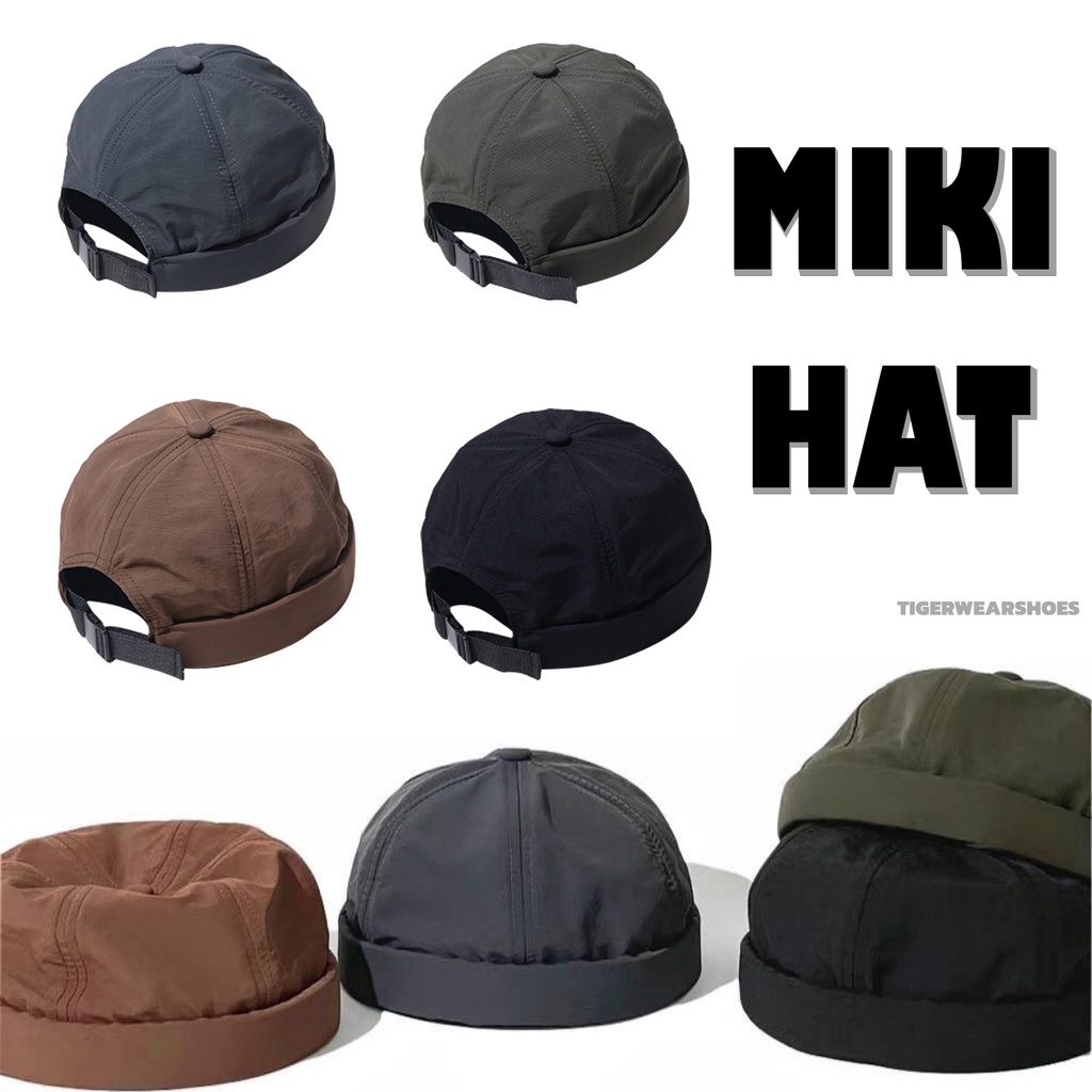 พร้อมส่งจากไทย หมวกมิกิ Miki Hat หมวกผ้าร่ม น้ำหนักเบา ใส่สบายแห้งไว ...