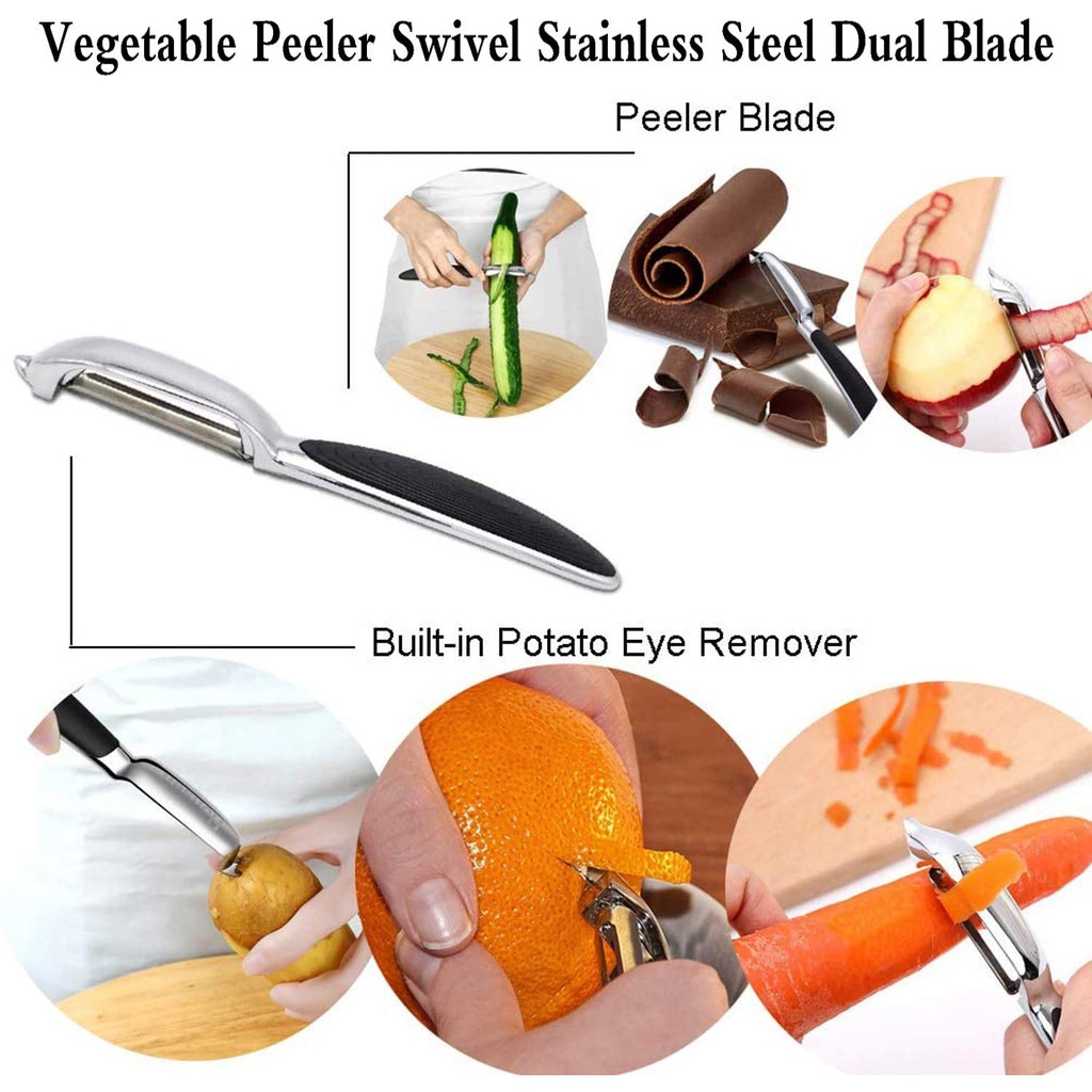 เครื่องปอกผลไม้:Vegetable eeler tainless Steel Shar Fruit eeler Carrot ...