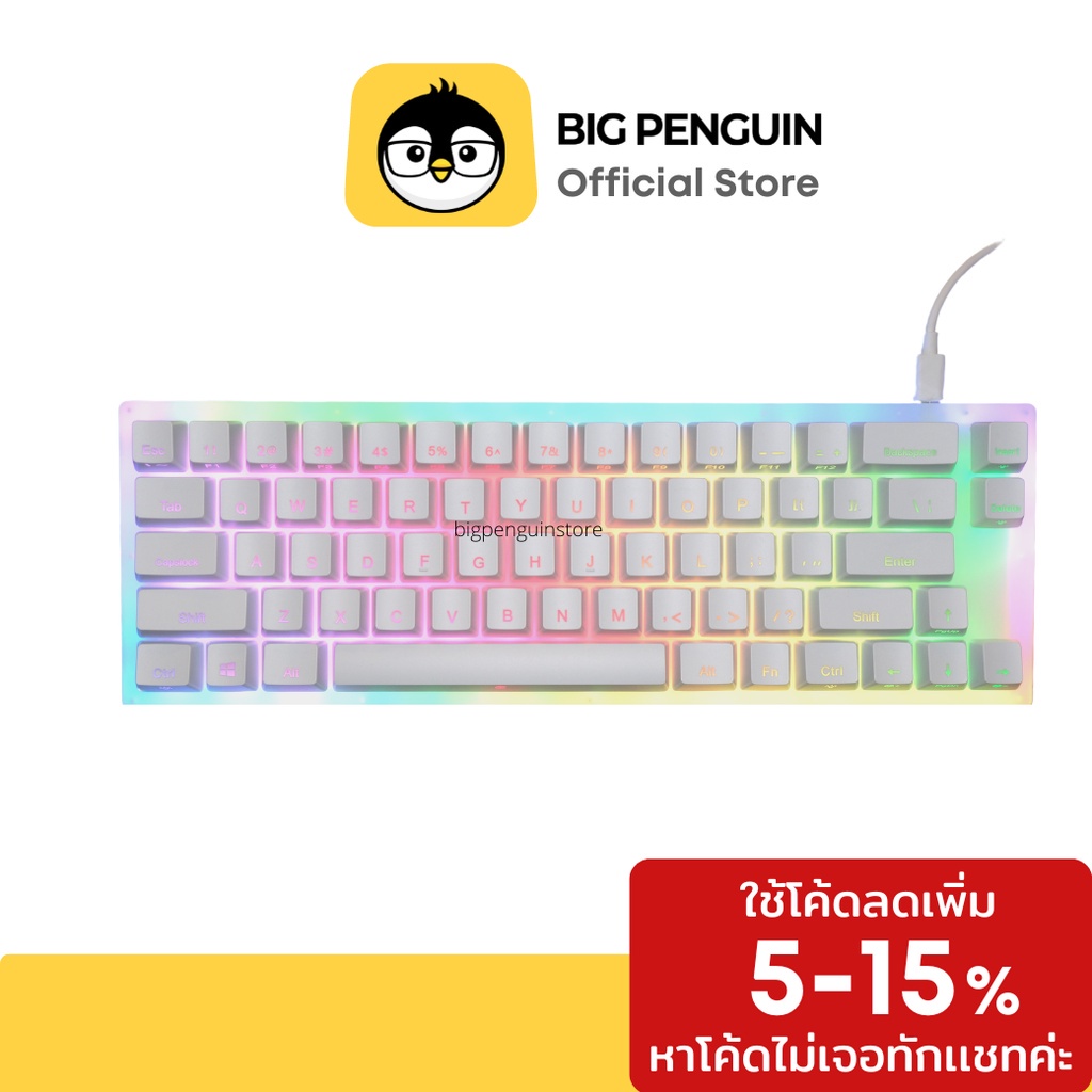 คีย์บอร์ด Womier K87 TKL ไฟ RGB คีย์ไทย Hotswap Gateron switch THAI ...