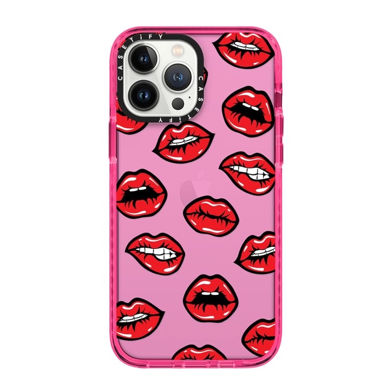 Casetify LIPS 13 Pro Max Impact Case Color: Hot Pink [13PMสินค้าพร้อม ...