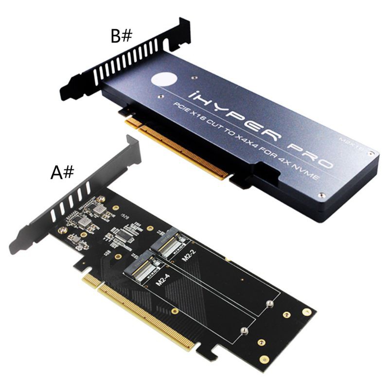 Iorx M . 2x16 To 4 X Nvme Pcie 3 . 0 Gen 3x16 To 4 Xnvme Raid การ์ดขยาย ...