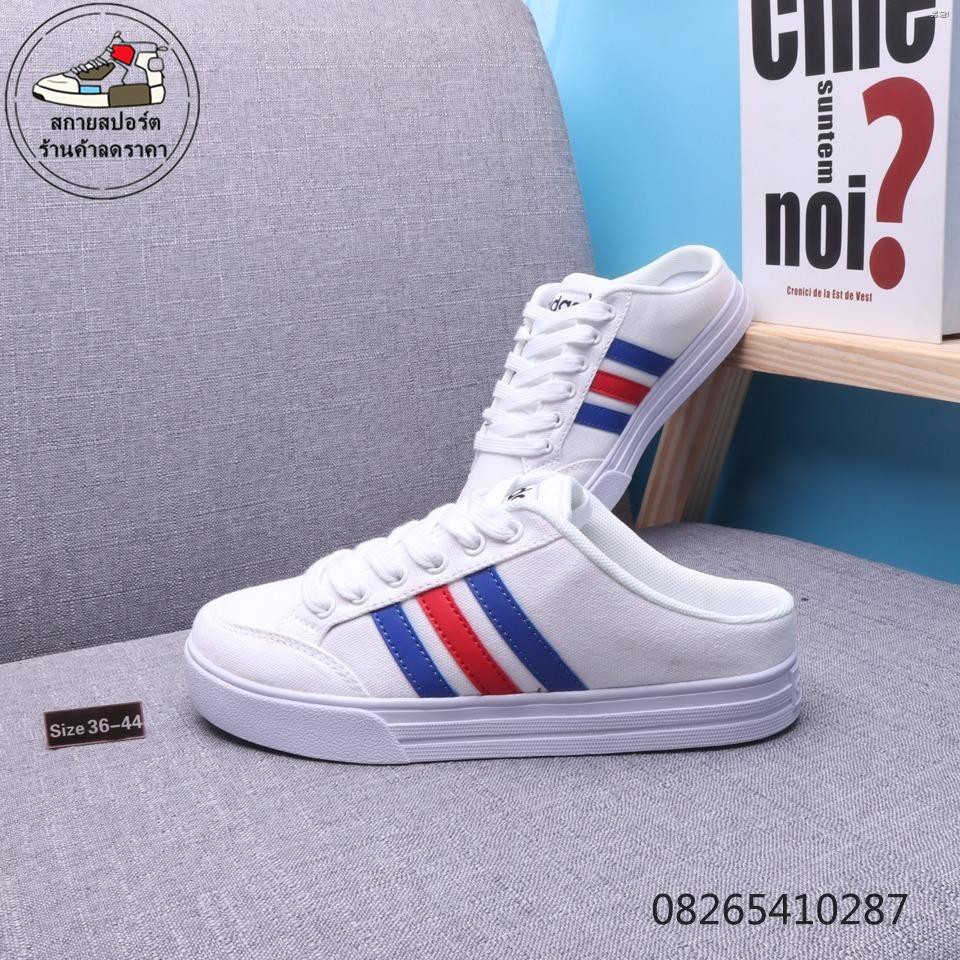 Original Adidas VS SET MULE รองเท้าขี้เกียจรองเท้าแตะรองเท้าลุยกีฬา ...