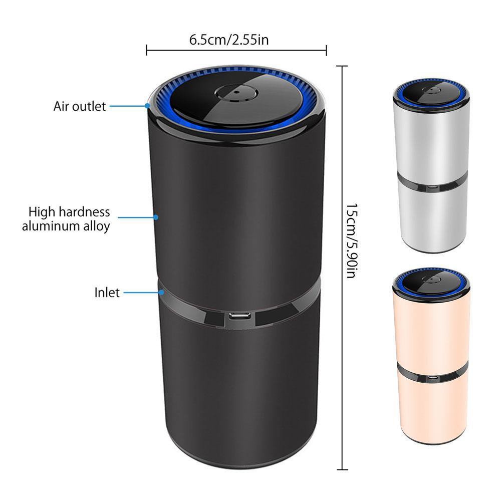 EasyCare Car Ionizer Air Purifier Negative Ion Generator with Dual USB ...
