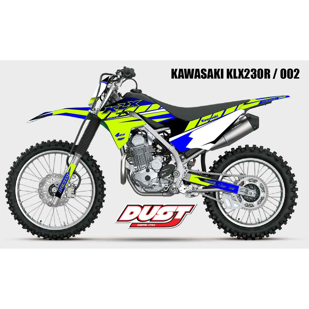 สติ๊กเกอร์วิบาก KAWASAKI KLX 230R ทั้งคัน Graphic kit สติ๊กเกอร์เคลือบ ...