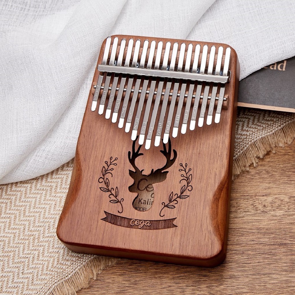 【Cega】17 key Kalimba Thumb Piano Acoustic Finger Piano Music Instrument ...