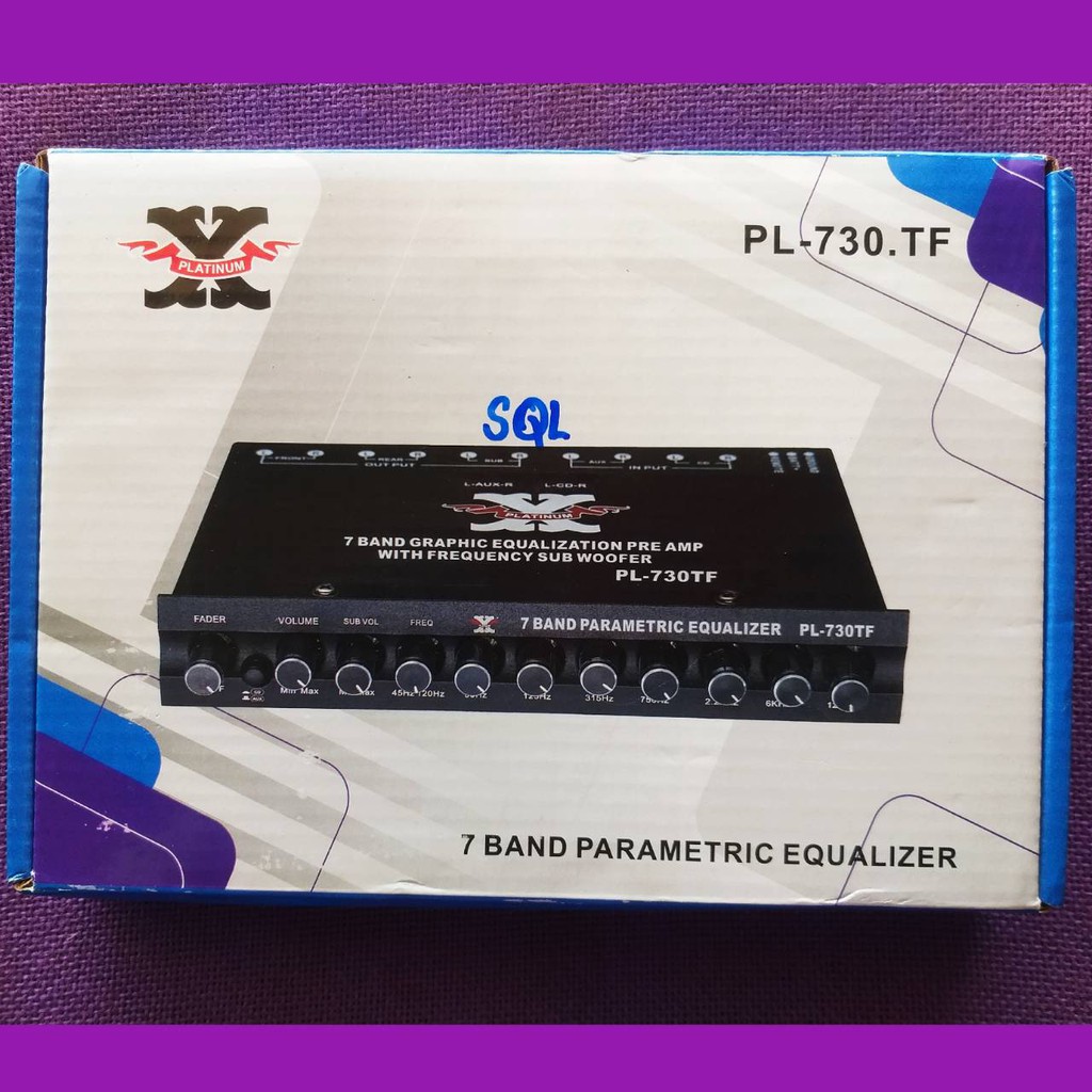 Pre Amp power 7 Band platinum x Pl-730TF ปรีแอมป์ platinum x 7 แบนด์ ...