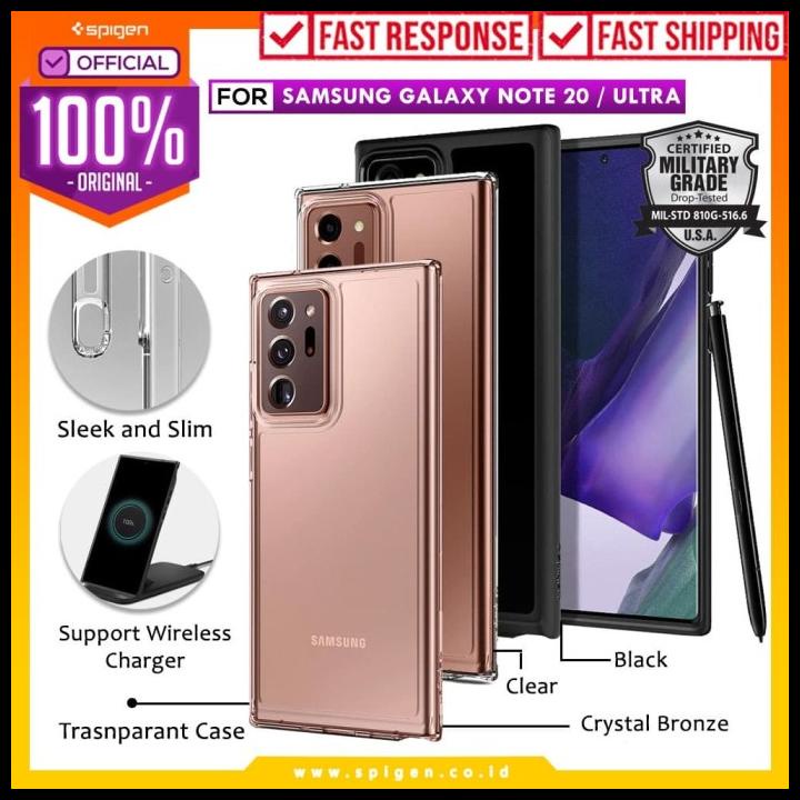 สําหรับ Samsung Galaxy Note 20 Ultra Spigen Ultra Hybrid Slim Hard Pc เคสด้านหลัง ...