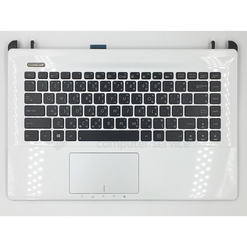 KEYBOARD ASUS คีย์บอร์ด ASUS A45V K45A พร้อมบอดี้ สีขาว (ไทย-อังกฤษ ...