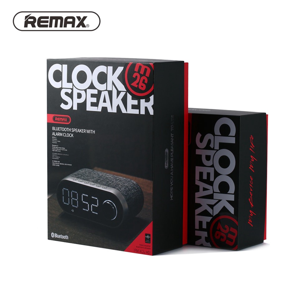 Remax Bluetooth Portable Alarm Clock Speakers - RadioStereoUSBTF jNsc ...