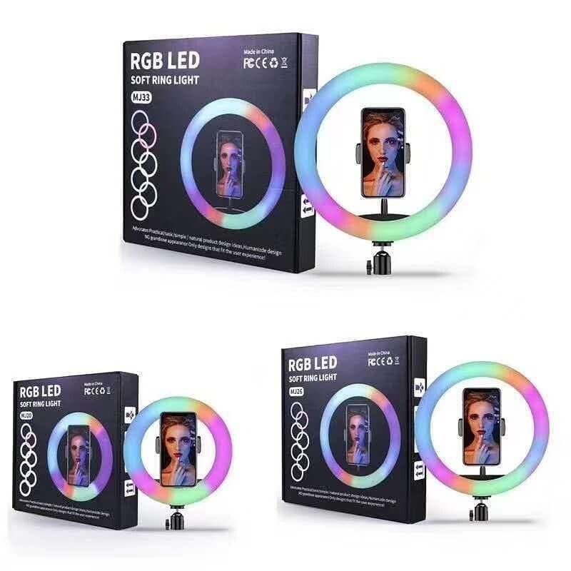 RGB LED SOFT RING LIGHT MJ36 MJ33 MJ26 ชุดไฟไลฟ์สด RGB ปรับเปลี่ยนสีได้ ...