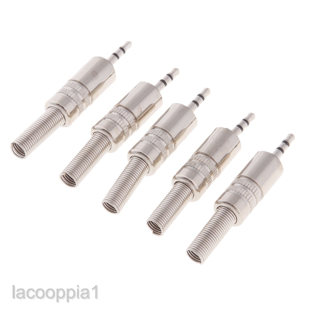 Trs Male ปลั๊กแจ็คเชื่อมต่อเสียงสเตอริโอ 2 . 5 มม . ( 5 แพ็ค ...