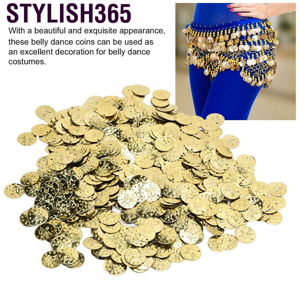 Stylish365 Belly Dance Coins Strong Durable Metal Gold Fine Workmanship ...