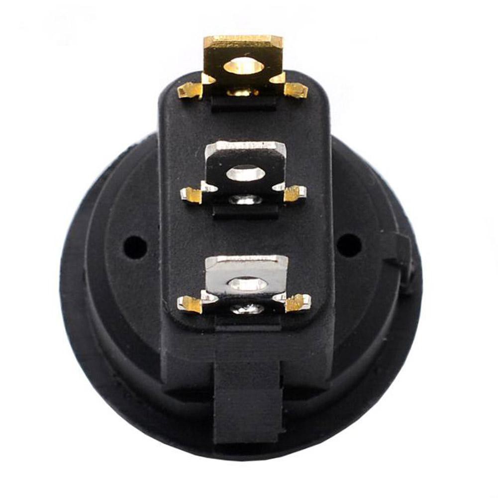 3 Models LED DIY Round Light Rocker Switch ON-0FF Power Button Switches ...